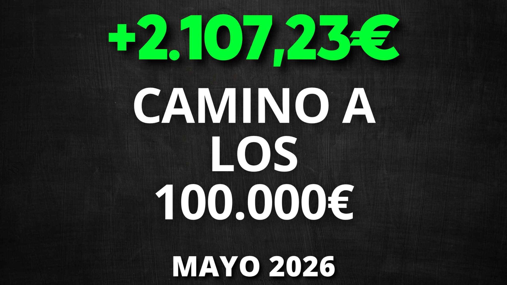 Actualización Cartera Inversor Inteligente Mayo 2026: +2.107:23